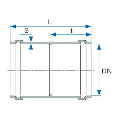 Double socket 50 - Huliot advanced flow systems