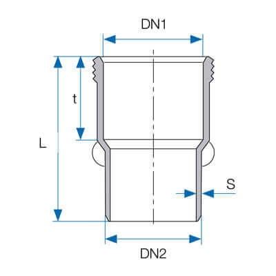 Reducer with plain end - Huliot advanced flow systems