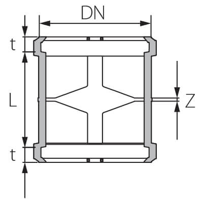 USMM Double socket Ø90 - Huliot advanced flow systems